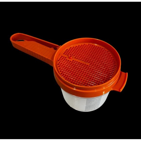 Tupperware | Kitchen | Vintage Orange Tupperware Sift It Hand Held ...